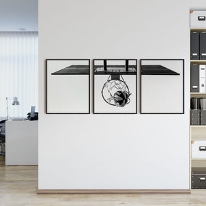 Basketball Hoop Poster Basketball Coach Gift NBA Wall Art - Etsy