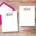 Floral Letter Writing Set Snail Mail Stationary Set Writing - Etsy