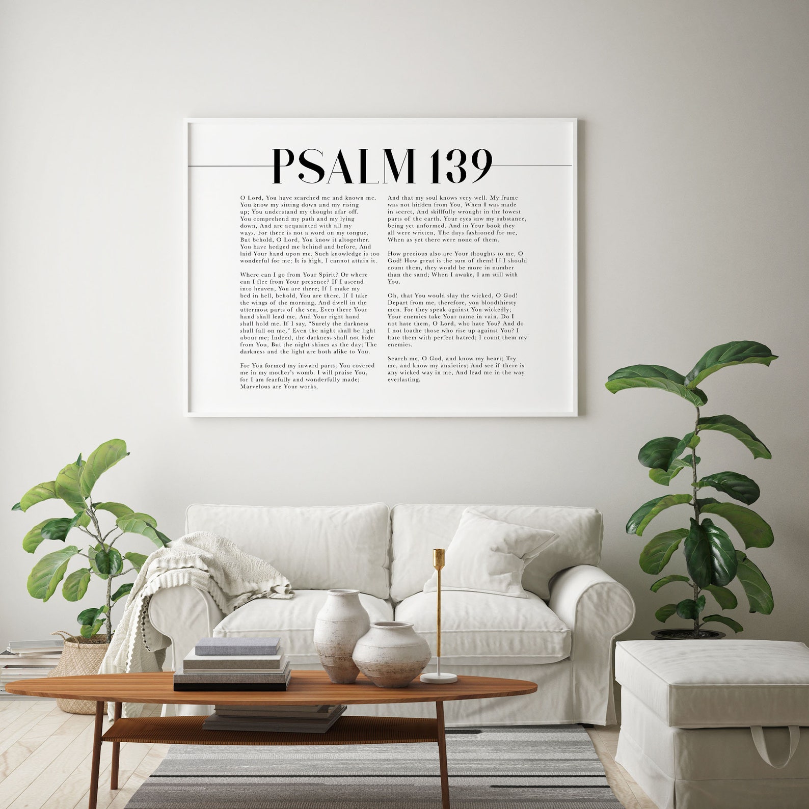 Psalm 139 Wonderfully Made Christian Home Decor Print Popular | Etsy