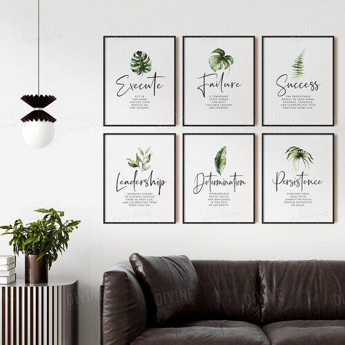 Leadership Teamwork Success Office Decor 3 Piece Wall Art - Etsy