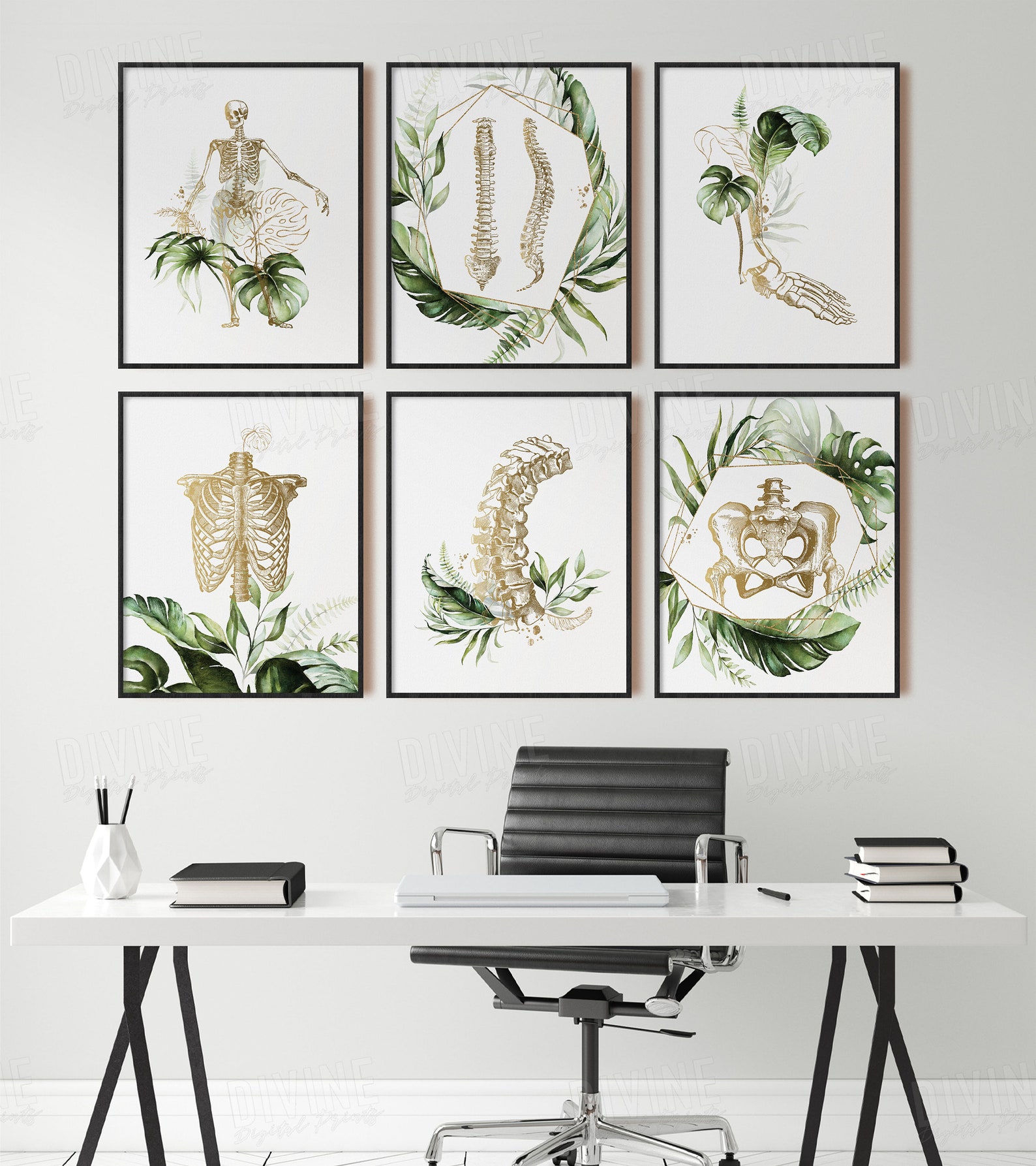 Chiropractic Wall Art Chiro Clinic Decor Spine Human Anatomy - Etsy