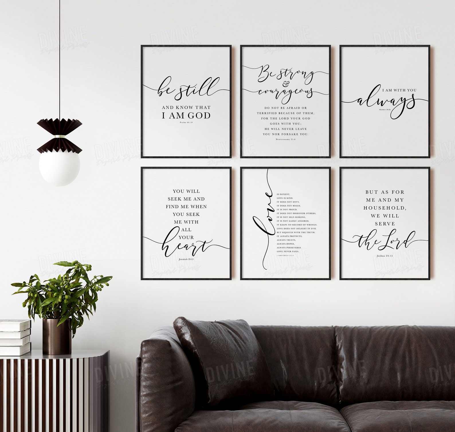 Christian Wall Art Bible Verse Quotes Popular NIV - Etsy
