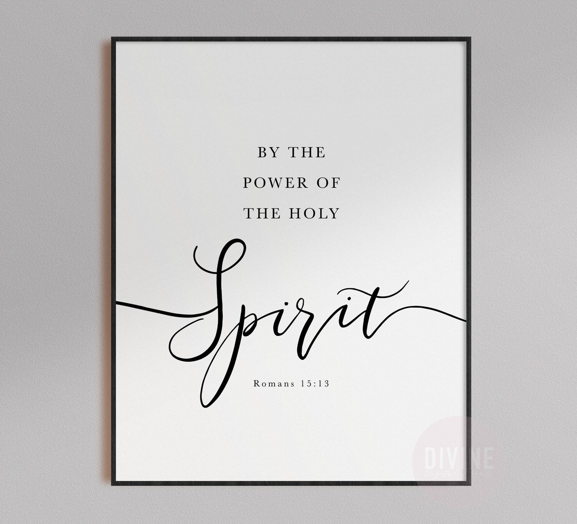 Romans 15:13 NIV Bible Verse Wall Art Scripture Quote Print | Etsy