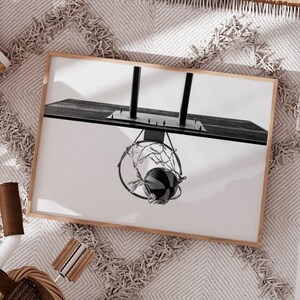 Basketball Hoop Poster Horizontal, Basketball Coach Gift, Teen Room ...