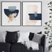 Abstract Print 2 Piece Large Wall Art Modern Apartment Decor - Etsy