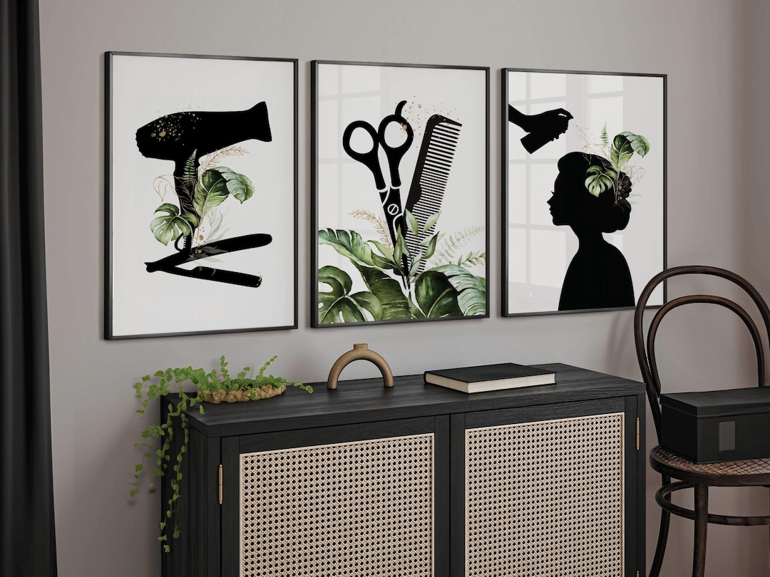 Hairdressing Wall Art, Glam Decor, Hairstylist Decorations, Beauty ...