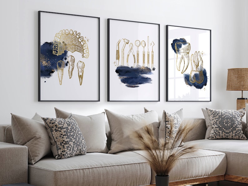 Dentist Office Art Prints: Anatomy Teeth Artwork (digital Download ...
