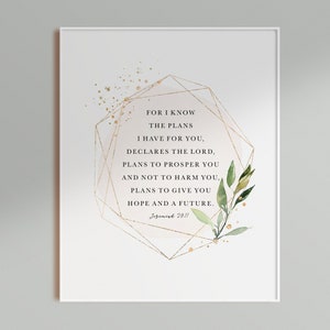 Gallery Wall Set, Bible Verses NIV Set of 6 Prints, Christian Decor ...