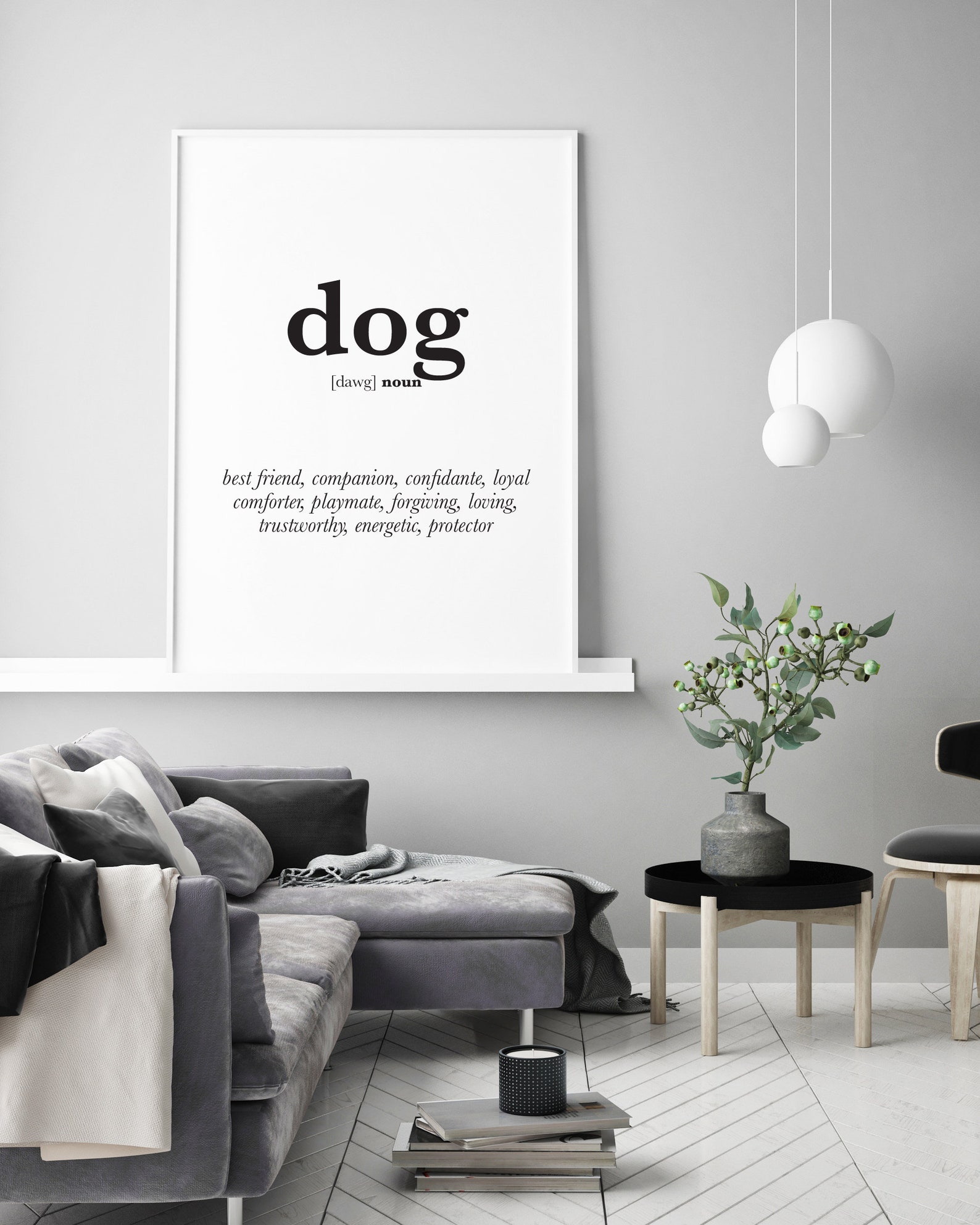 Dog Poster Wall Art Print Funny Dog Lover Gift Printable | Etsy