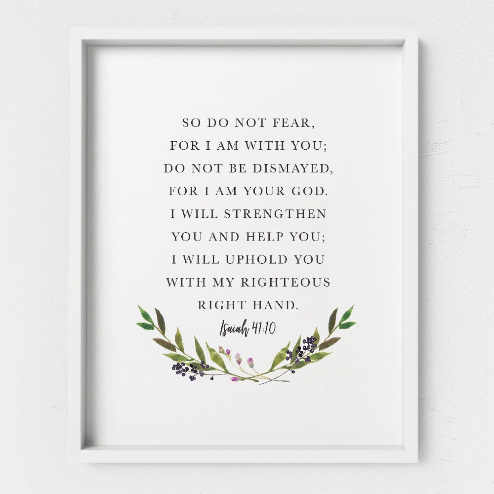 Bible Verse Print Christian Wall Art Scripture Wall Art | Etsy