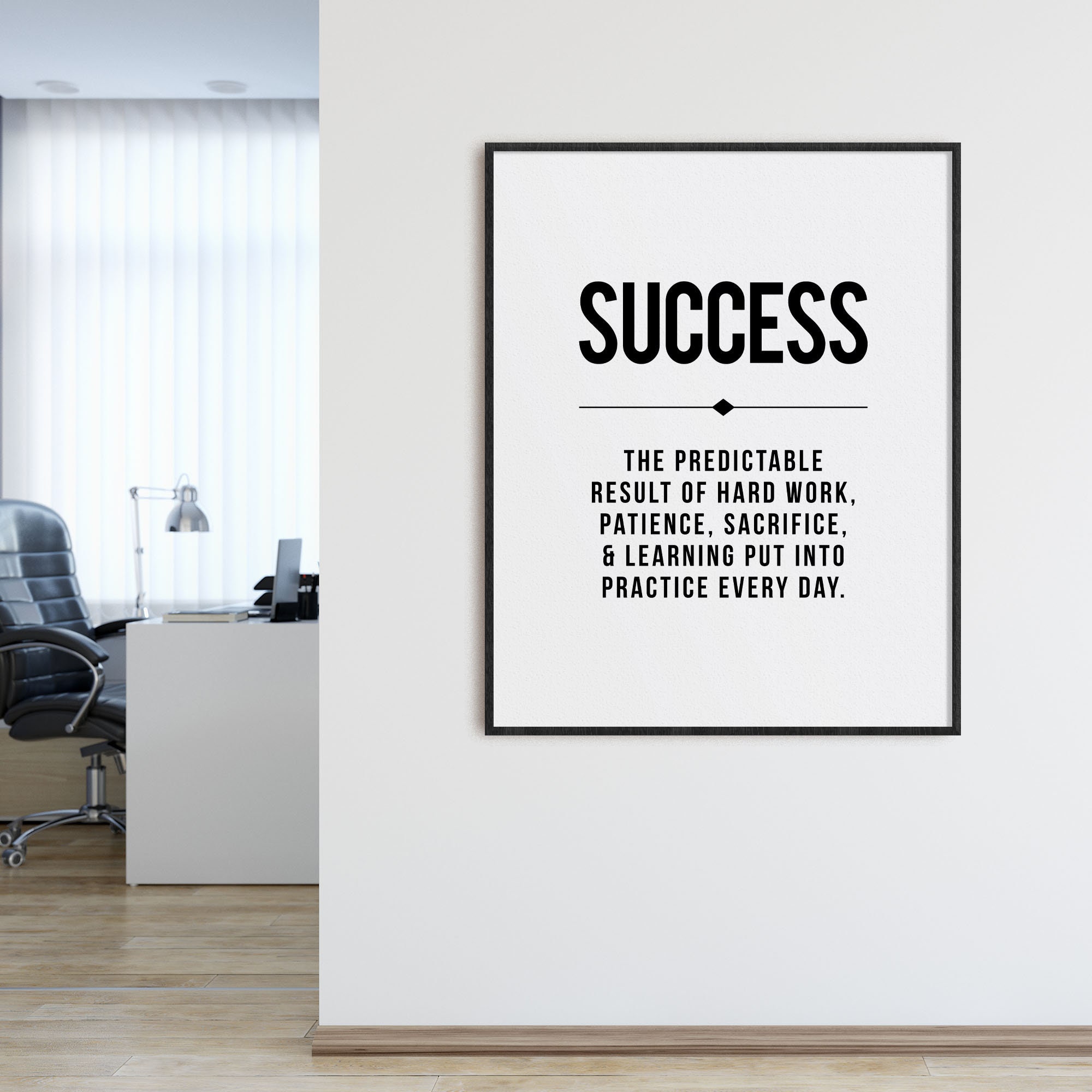 Success Wall Art Modern Office Print Motivational Goal - Etsy Ireland
