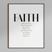 Bible Verse Wall Art Hebrews 11:1 ESV Faith Poster Christian - Etsy