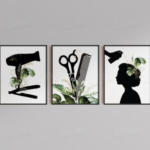 Hairdressing Wall Art, Glam Decor, Hairstylist Decorations, Beauty ...