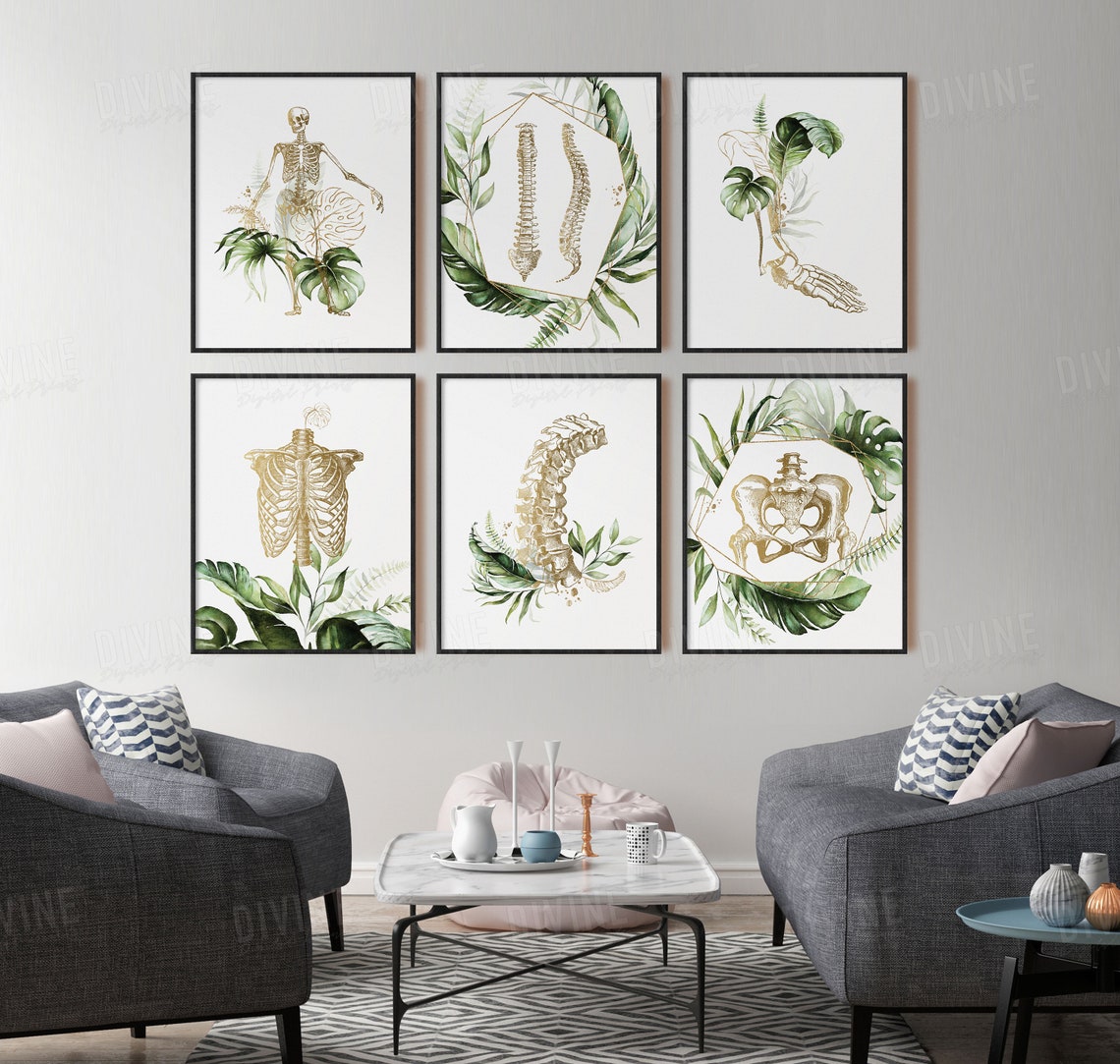 Chiropractic Wall Art Chiro Clinic Decor Spine Human Anatomy - Etsy