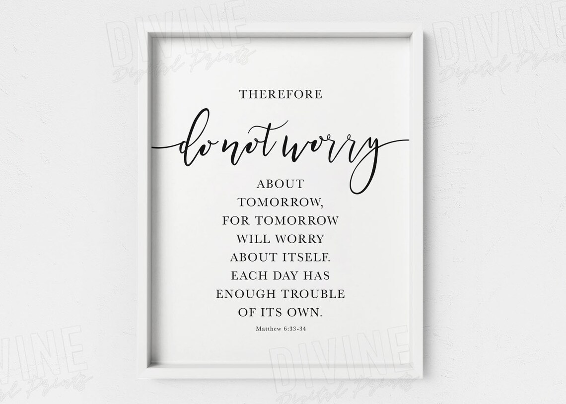 Matthew 6 33 NIV Bible Verse Wall Art Scripture Artwork Set | Etsy