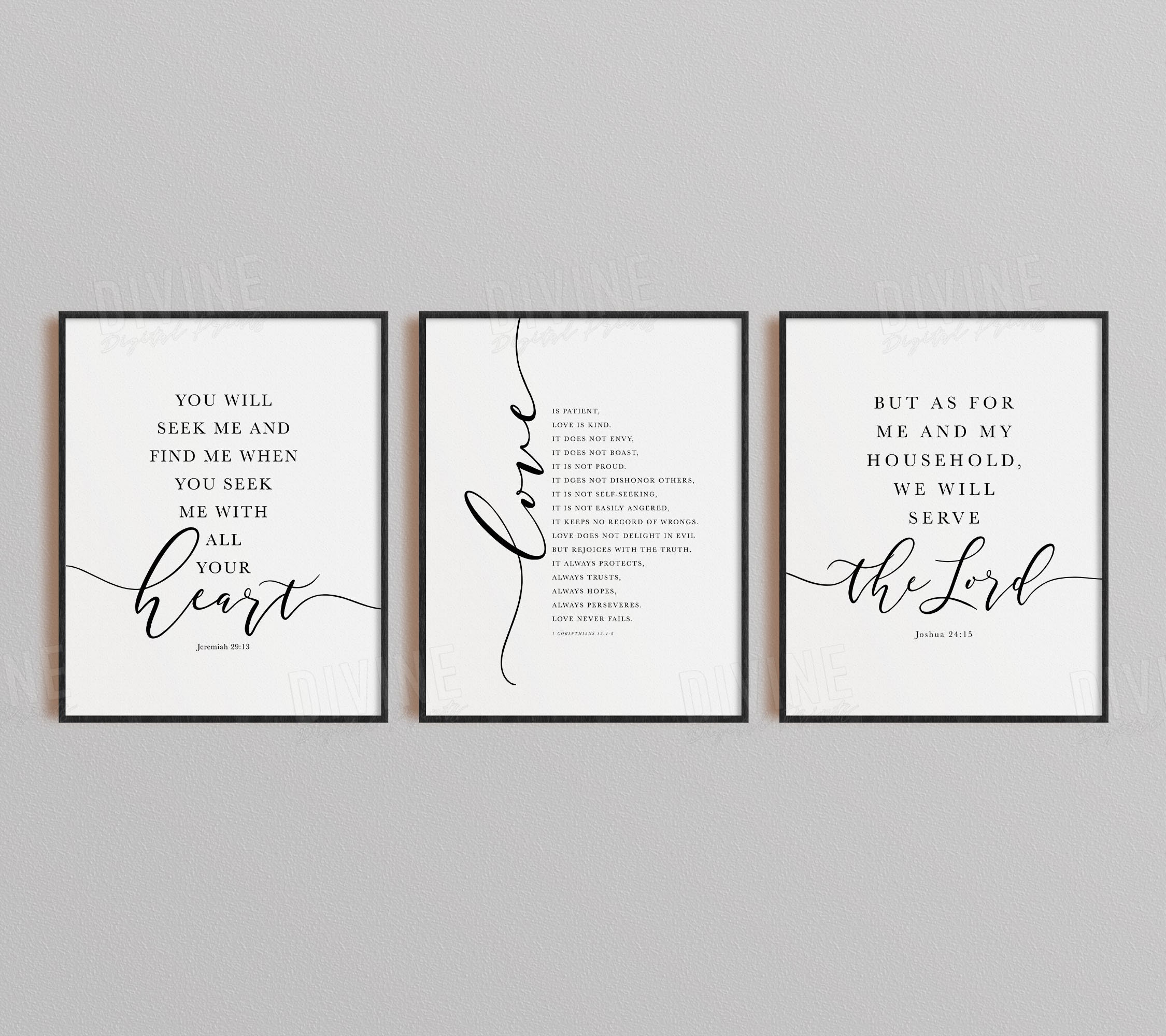 Christian Wall Art Bible Verse Quotes Popular NIV - Etsy Canada