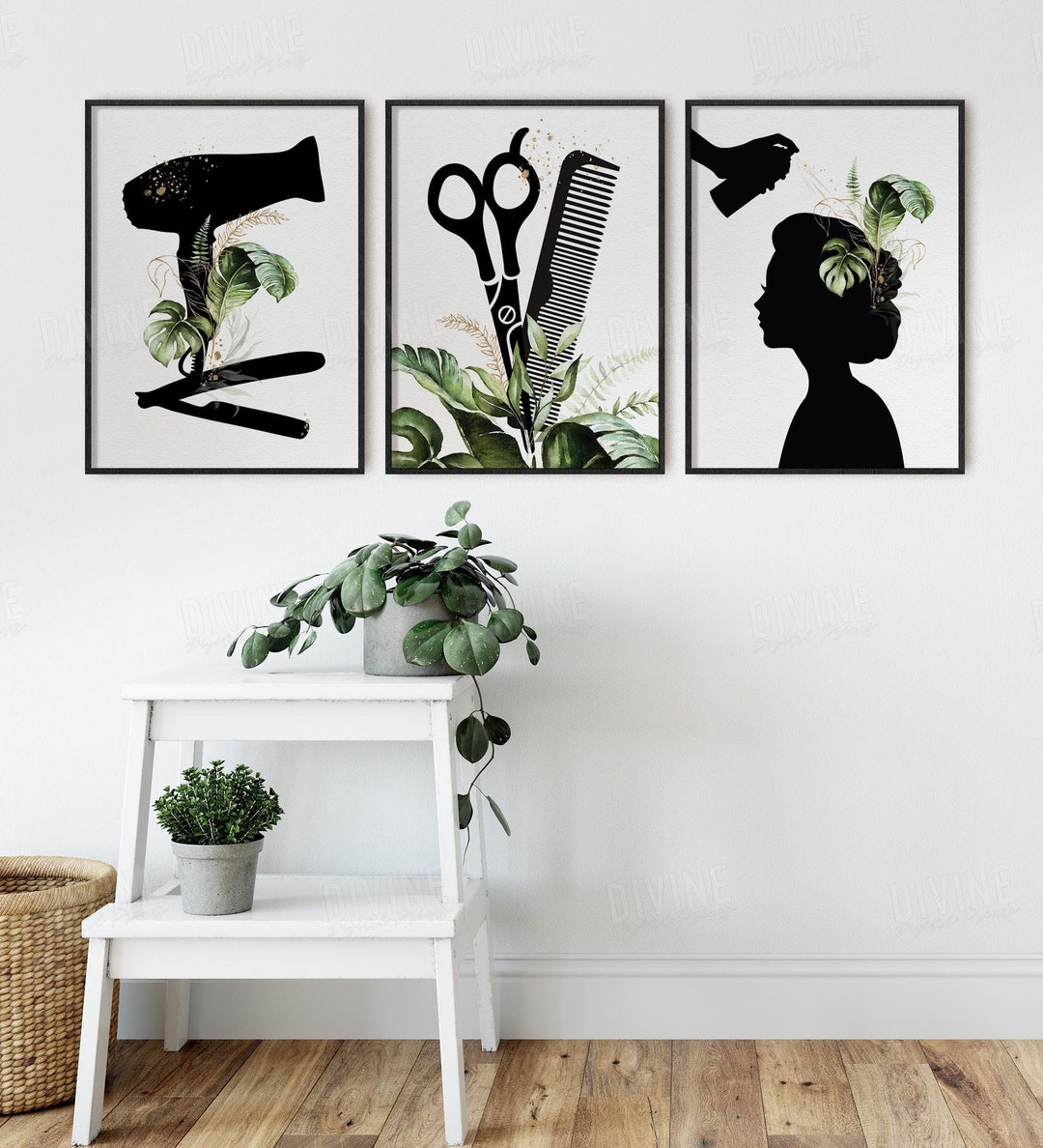 Hairdressing Wall Art, Glam Decor, Hairstylist Decorations, Beauty ...