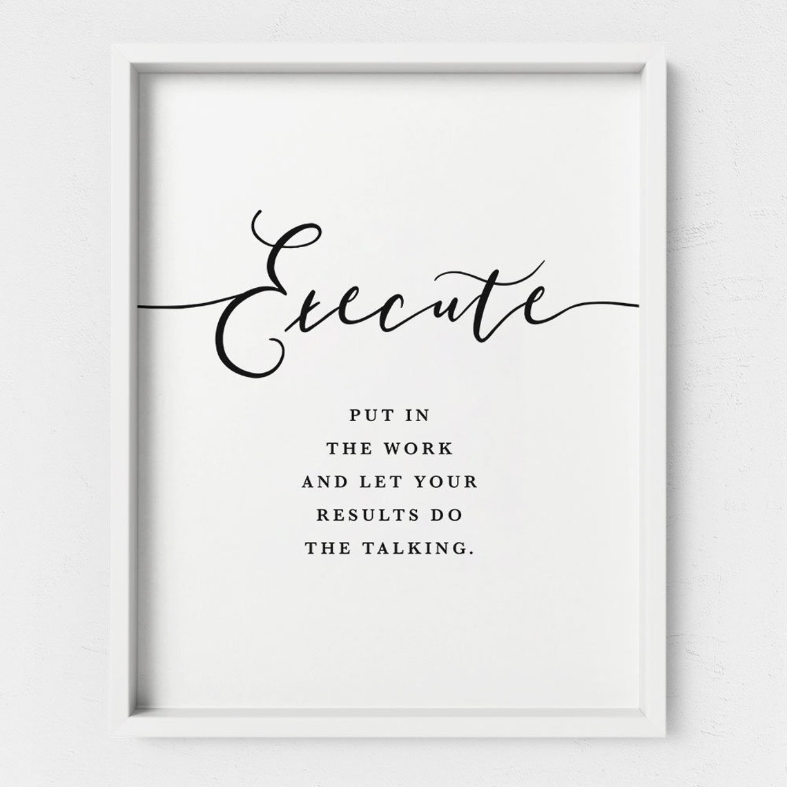 Execution Office Wall Art Execute Definition Print Girl Boss - Etsy