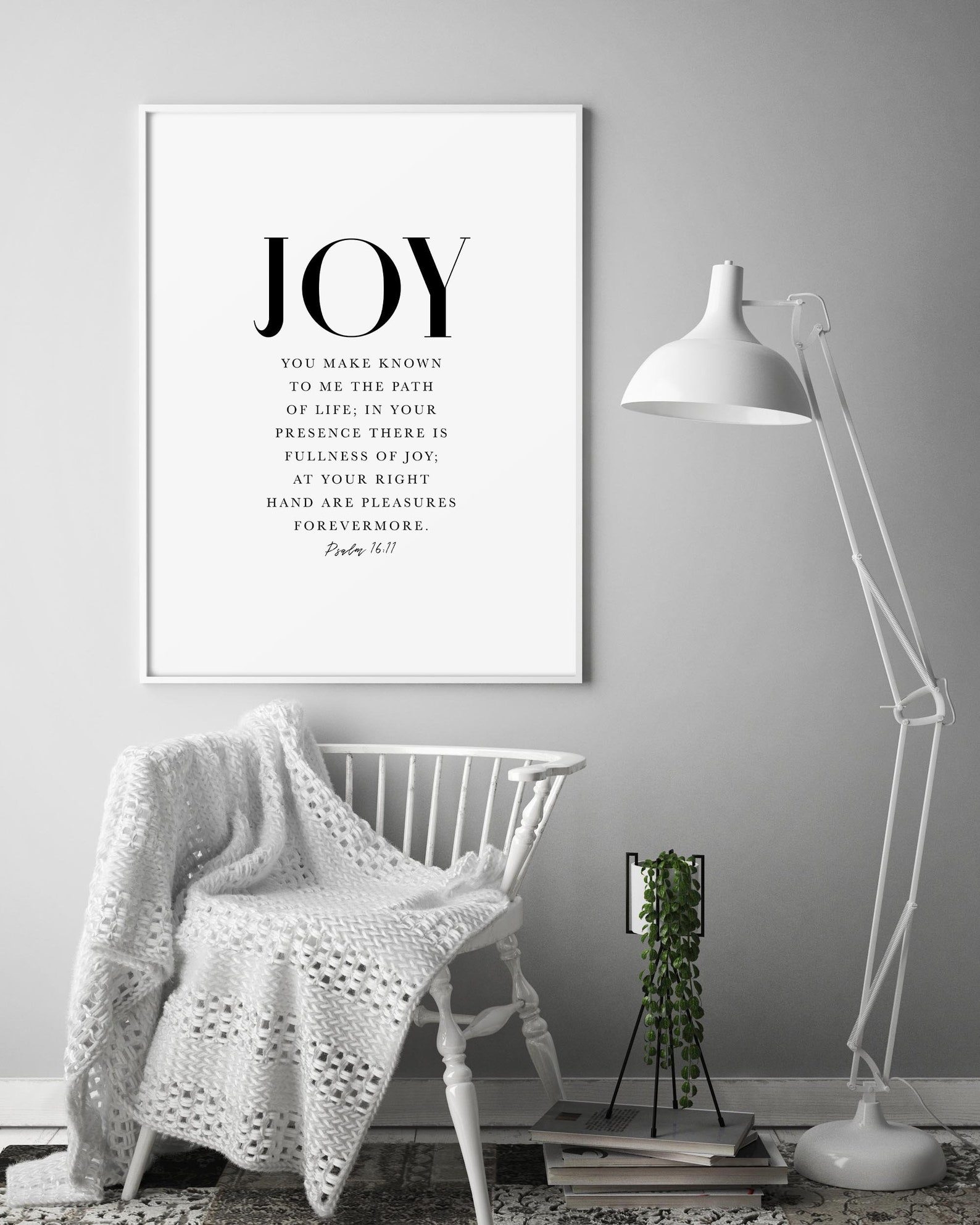 Psalm 16 ESV Bible Verse Wall Art Scripture Wall Art for Your - Etsy