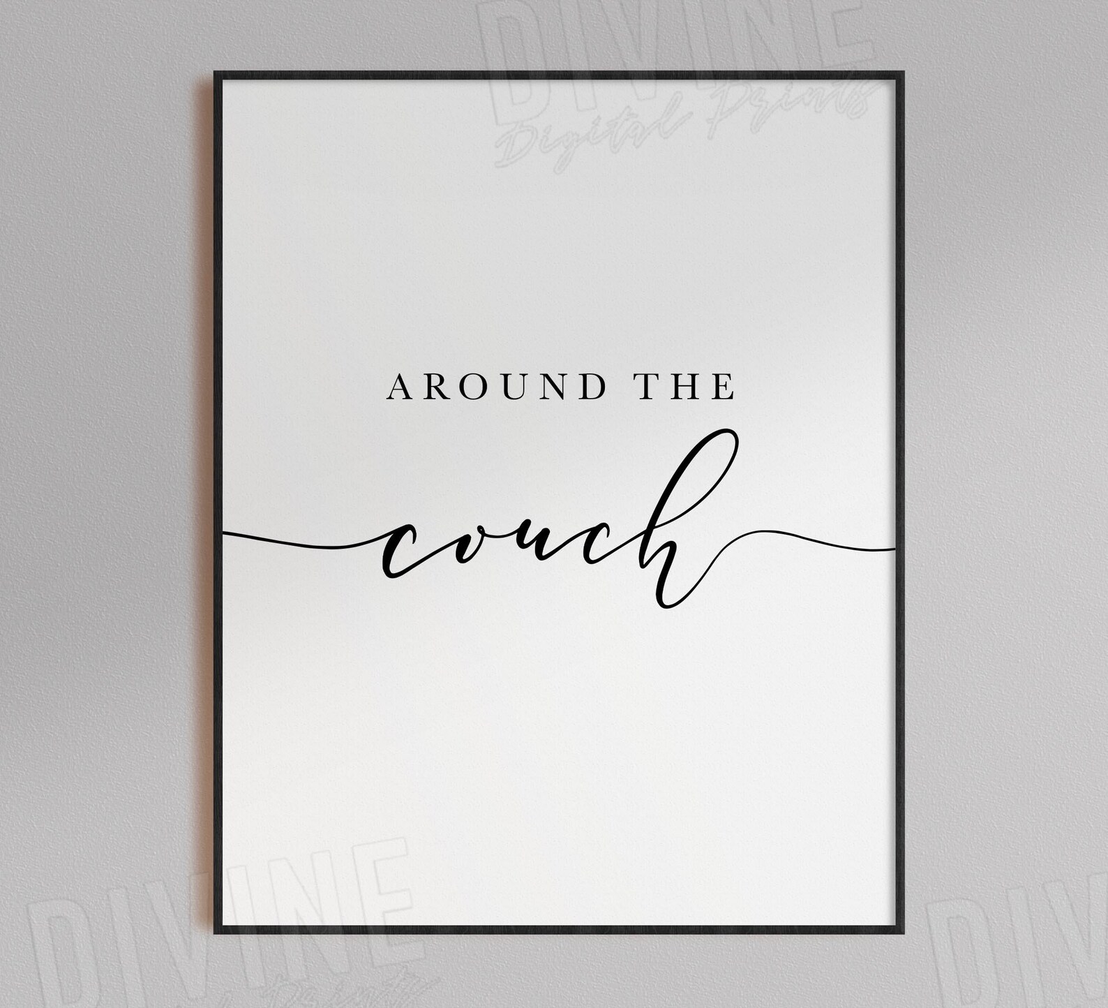 Gathered Quote Above the Couch Wall Art Living Room Print - Etsy