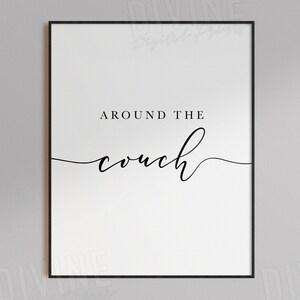 Gathered Quote Above the Couch Wall Art Living Room Print - Etsy