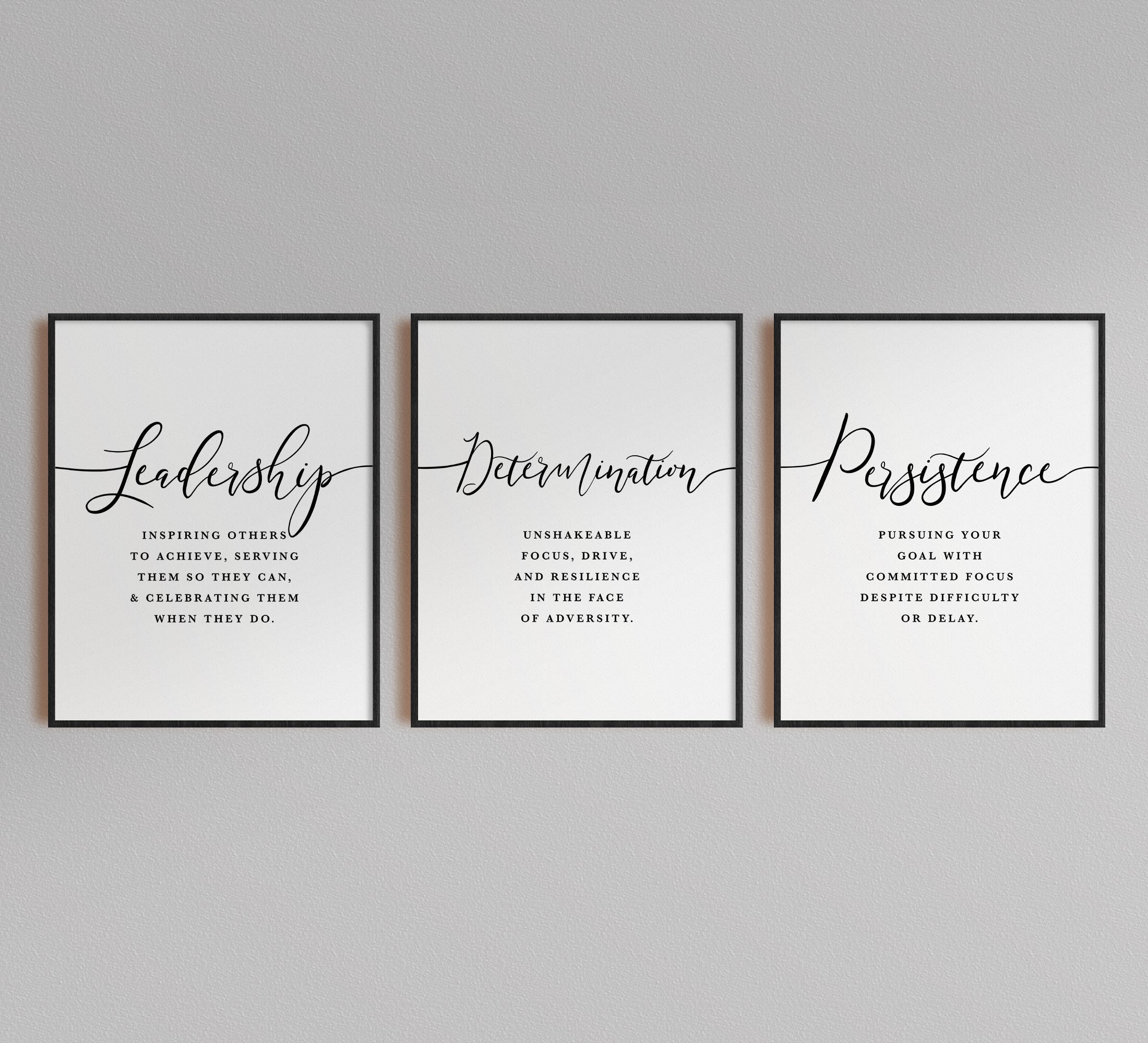 Inspirational Office Decor Print Set of 3 Leadership | Etsy Canada