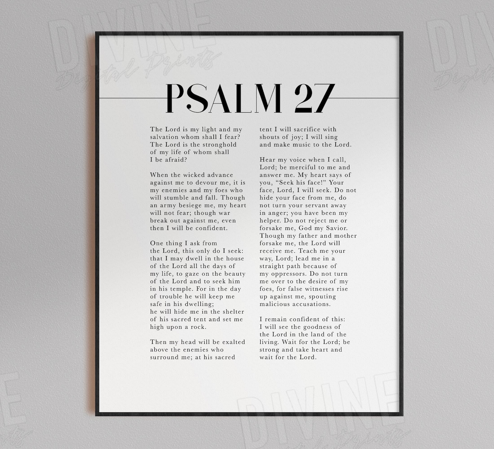 Popular Psalm 27 NIV Bible Verse Wall Art Scripture Artwork Etsy popular-psalm-27-niv-bible-verse-wall-art-scripture-artwork-etsy