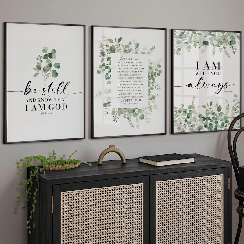 Wall Art Bible Flowers - Etsy UK