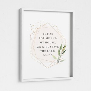 Joshua 24:15 Bible Verse Wall Art, Scripture Wall Art for Your ...