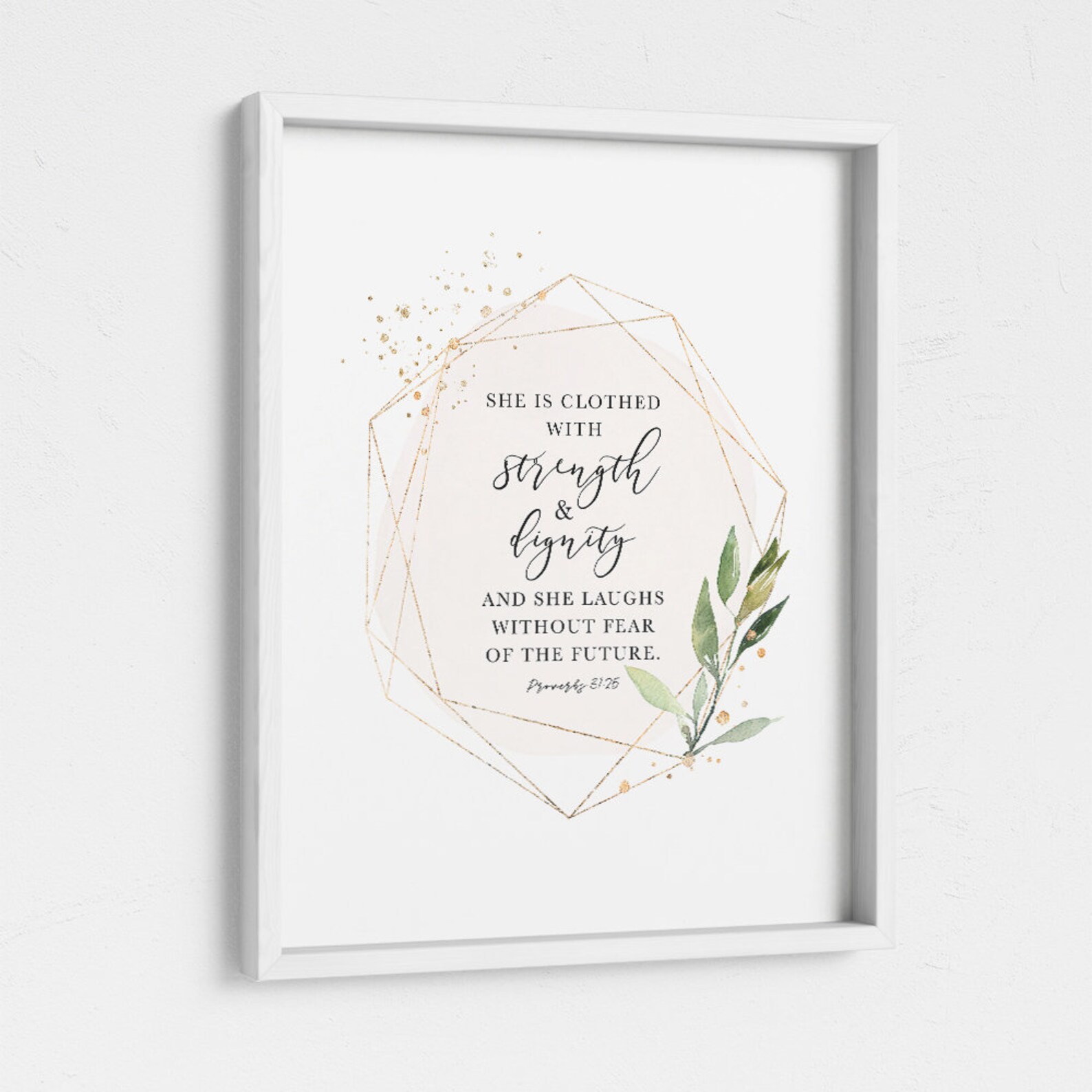 Bible Verse Wall Art Proverbs 31:25 Pink Nursery Decor - Etsy Australia