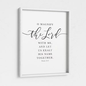 Psalm 34 KJV, Bible Verse Quote, Christian Wall Art Decor, Scripture ...