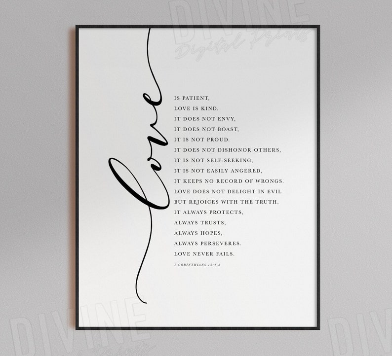 Bible Verse Wall Art Large Poster Set of 3 Print Popular - Etsy