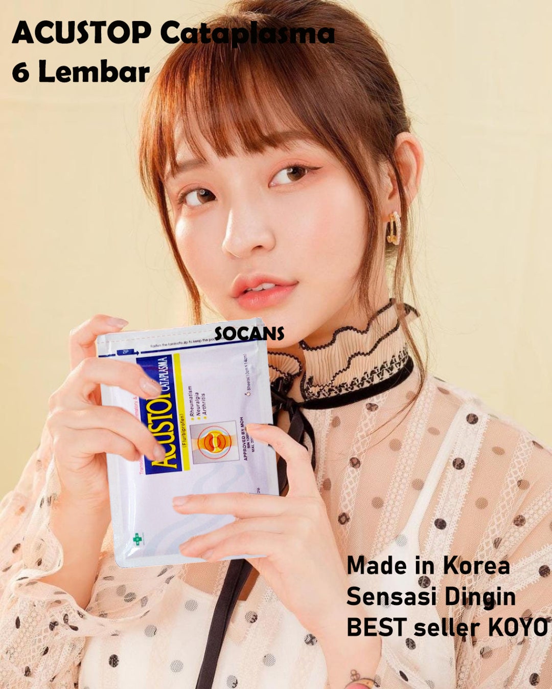 ACUSTOP CATAPLASMA 6 Sheets Analgesic Joint Back Shoulder - Etsy