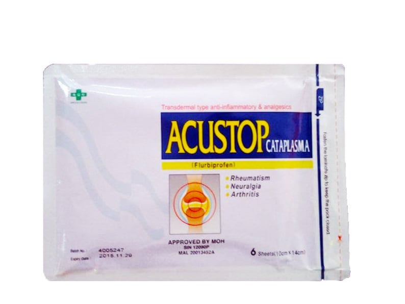 ACUSTOP CATAPLASMA [6 Sheets] - Analgesic Joint Back Shoulder Neck Pain ...