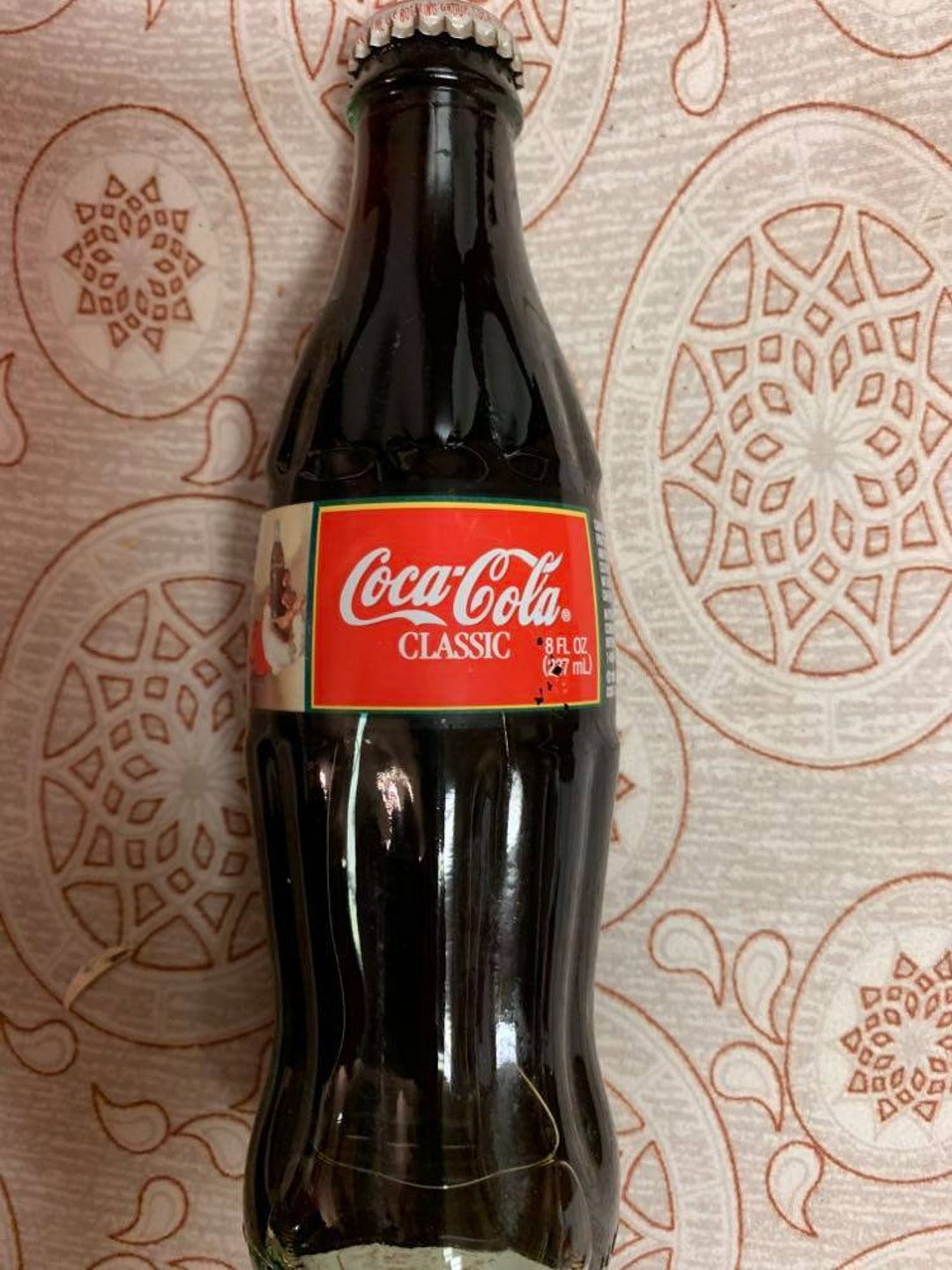 Vintage Full Original Cola in Coca-cola Christmas Bottle 1995, 8-ounce ...