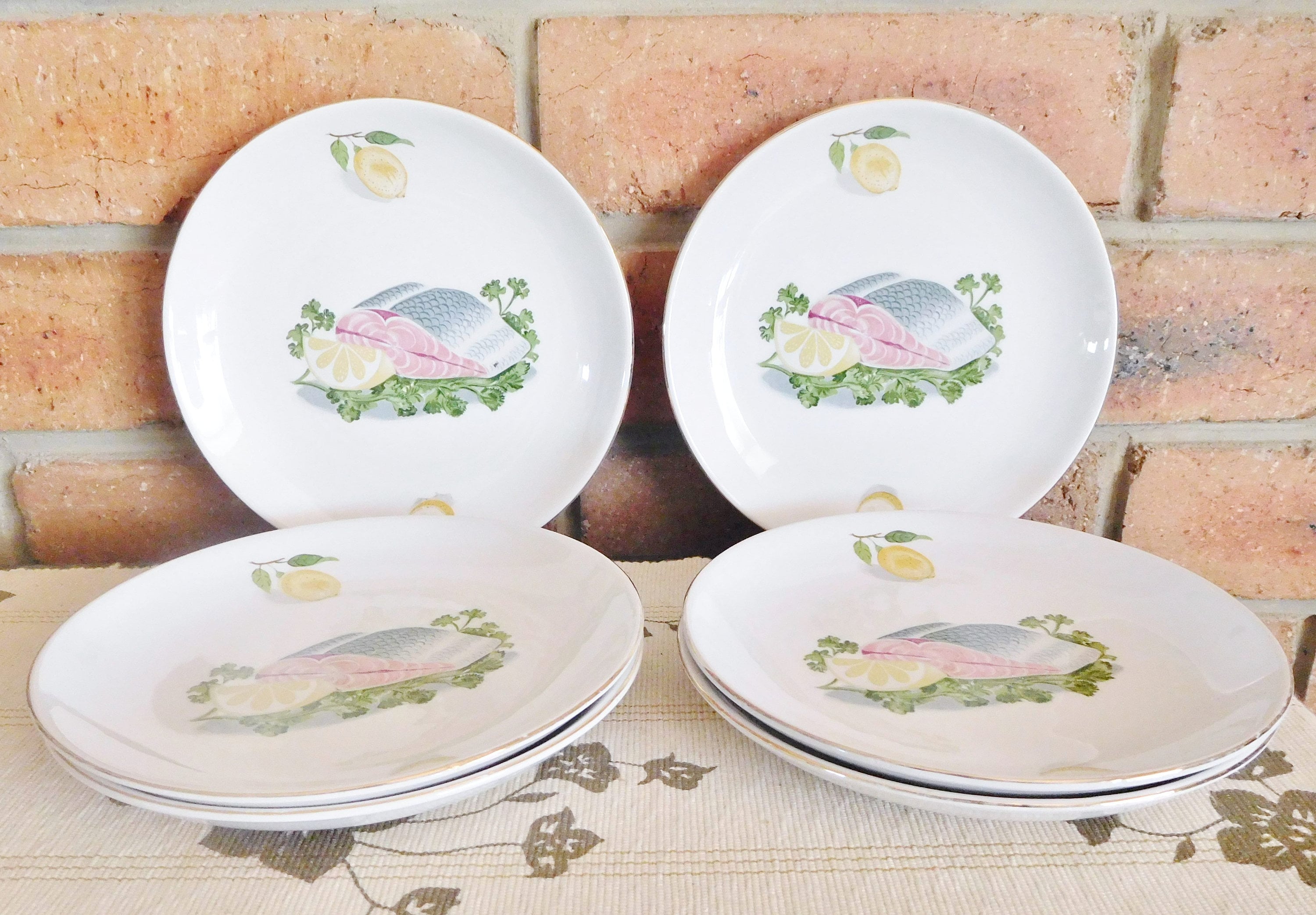 World's Finest Ironstone oven proof set of 6 side plates, made in Japan ...