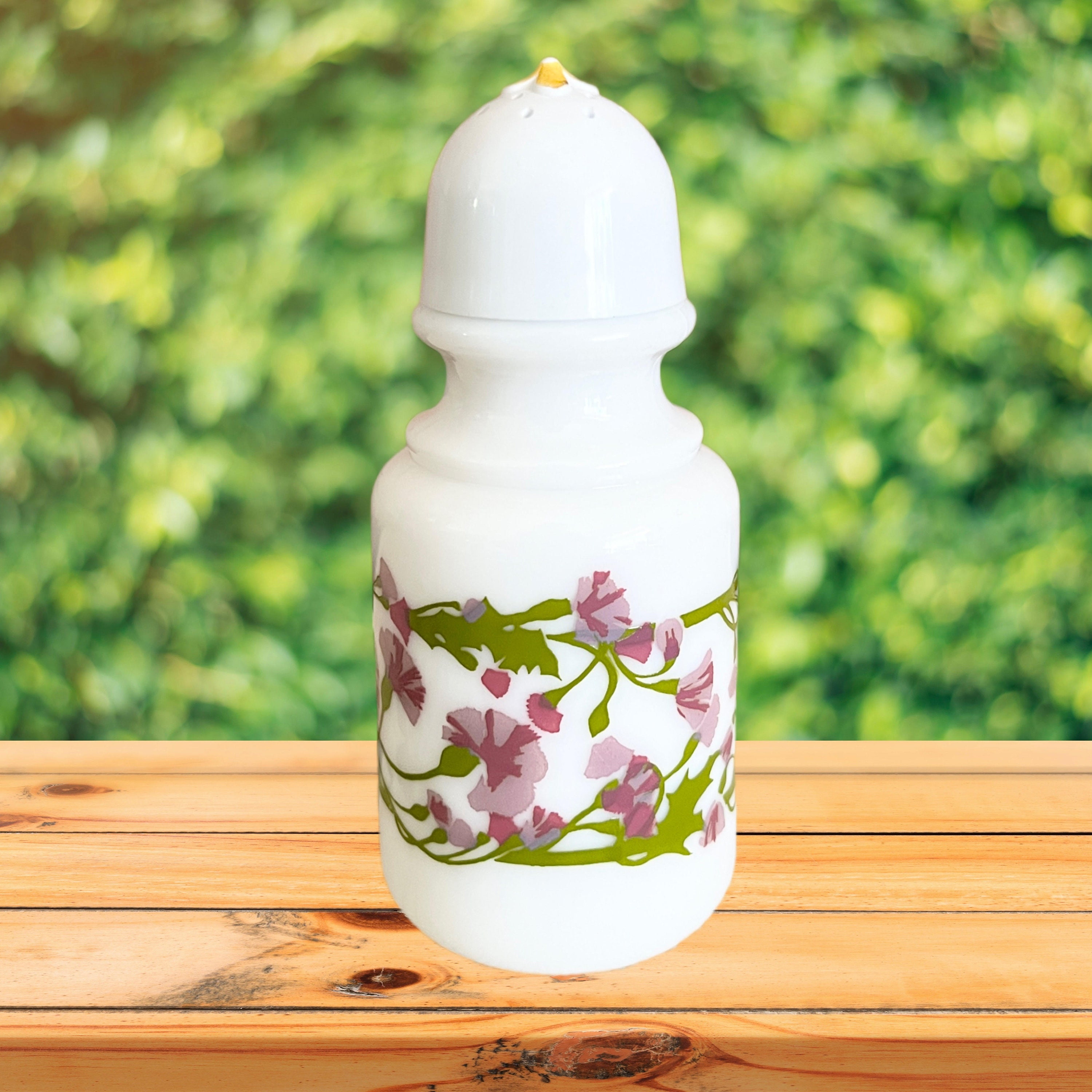 Avon vintage 1970s milk glass lilac salt or pepper shaker