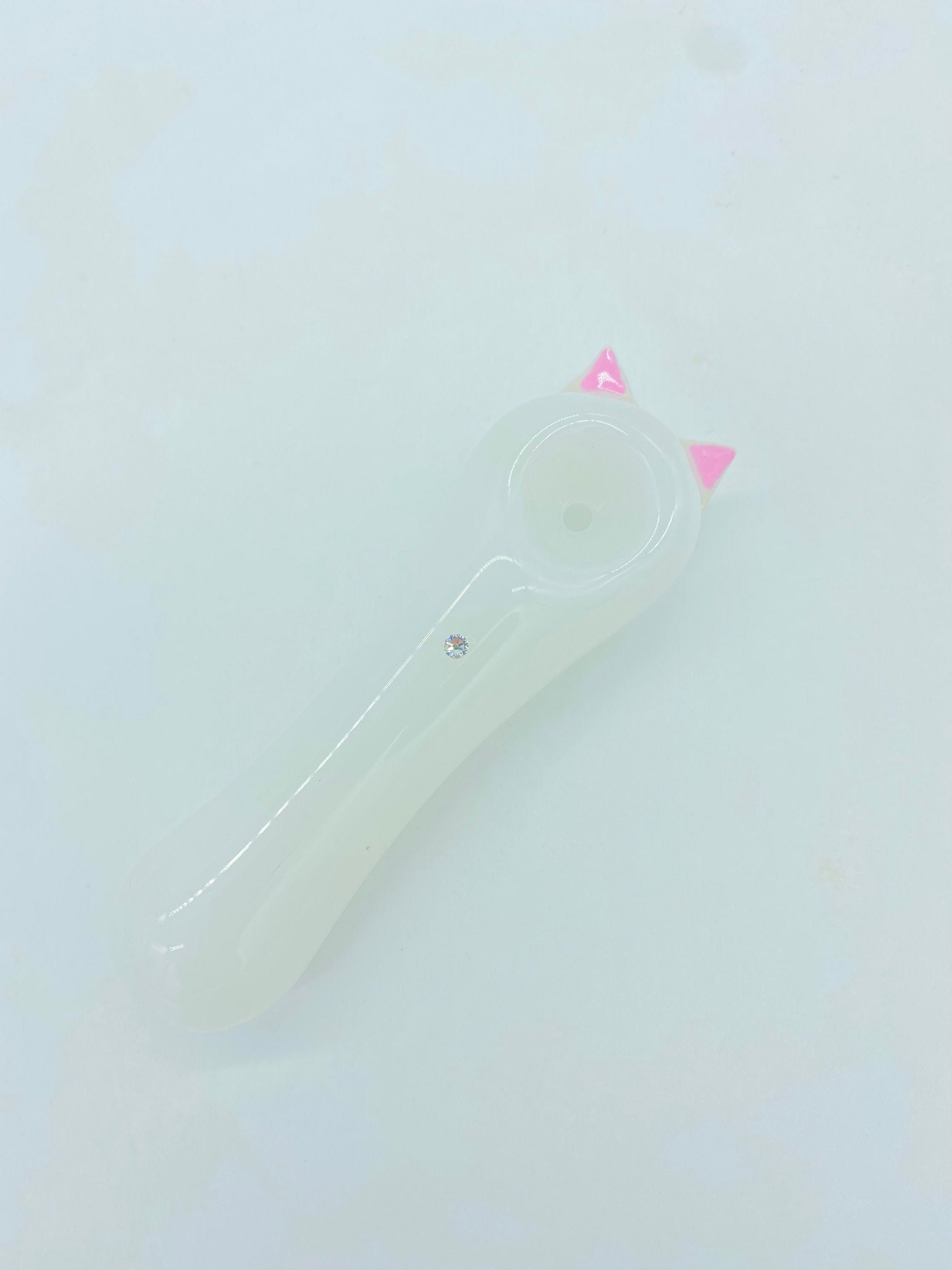 Cat Shaped Glass Pipe