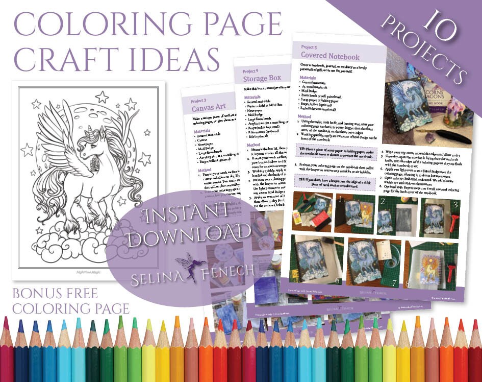 Embellishments Coloring Page Craft Ideas 10 Project Booklet Coloring ...