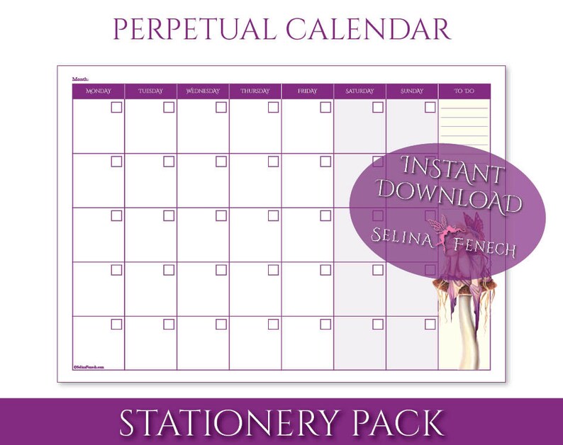 Littlest Fairy Stationery Set Calendar to Do List Letter | Etsy