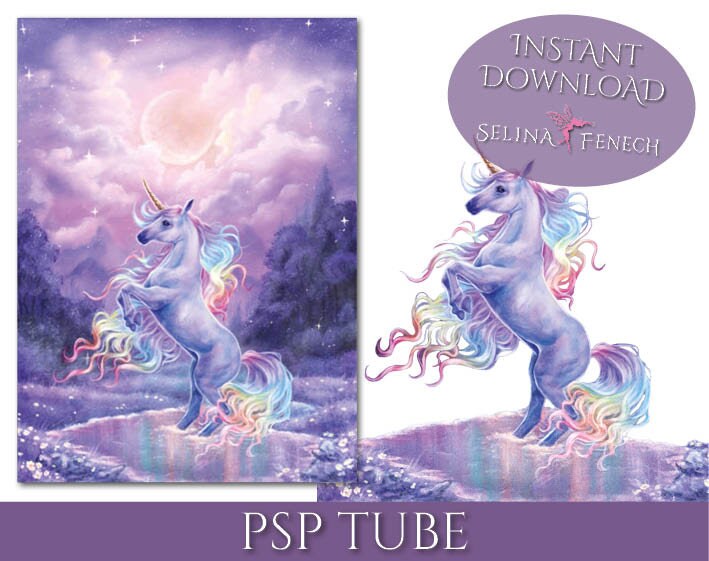 PSP Tagger Tube Rainbow Dreams Fairy Fantasy Digital | Etsy