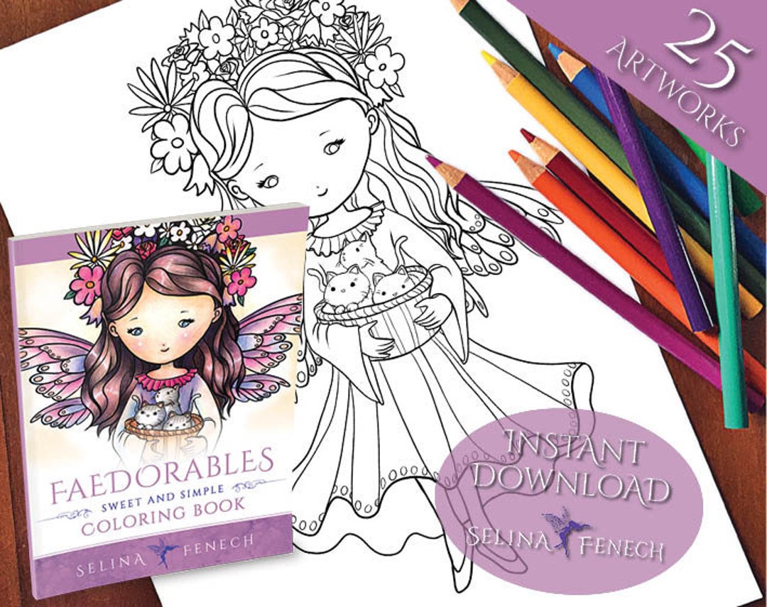 Faedorables Sweet and Simple Coloring Collection Coloring - Etsy