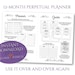 12-month Planner and Coloring Bookmarks for Journalling Writing Paper ...