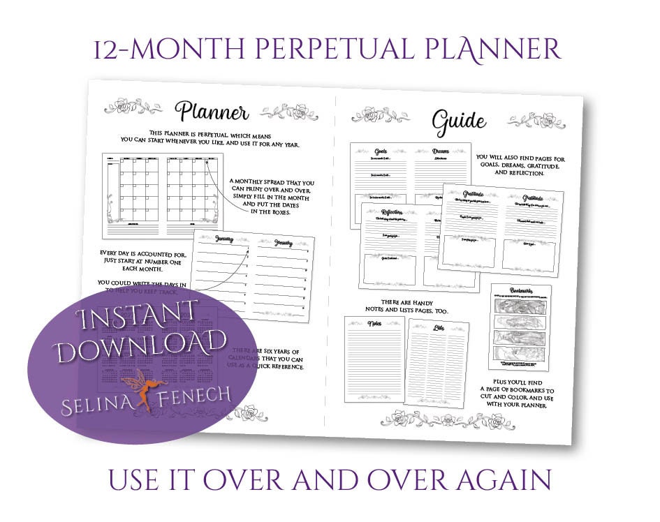 12-month Planner and Coloring Bookmarks for Journalling | Etsy