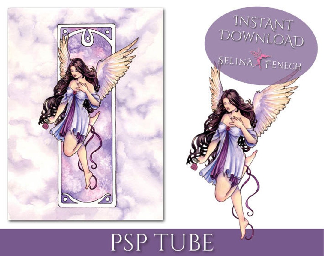 PSP Tagger Tube - Angel of Compassion - Fairy Digital Scrapbooking ...