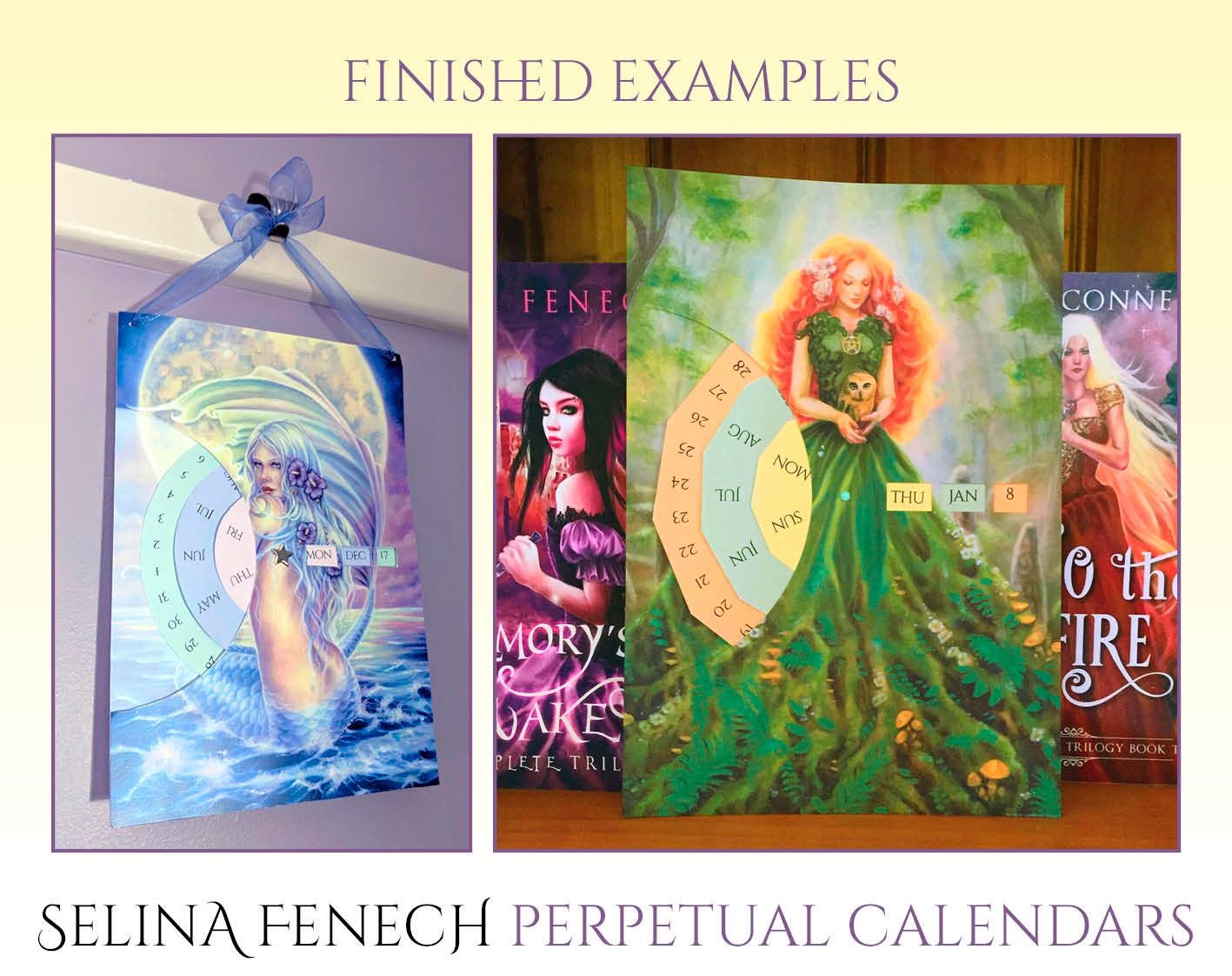 Perpetual Calendar Dark Waters Bright Skies DIY Art - Etsy