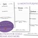 12-month Planner and Coloring Bookmarks for Journalling Writing Paper ...