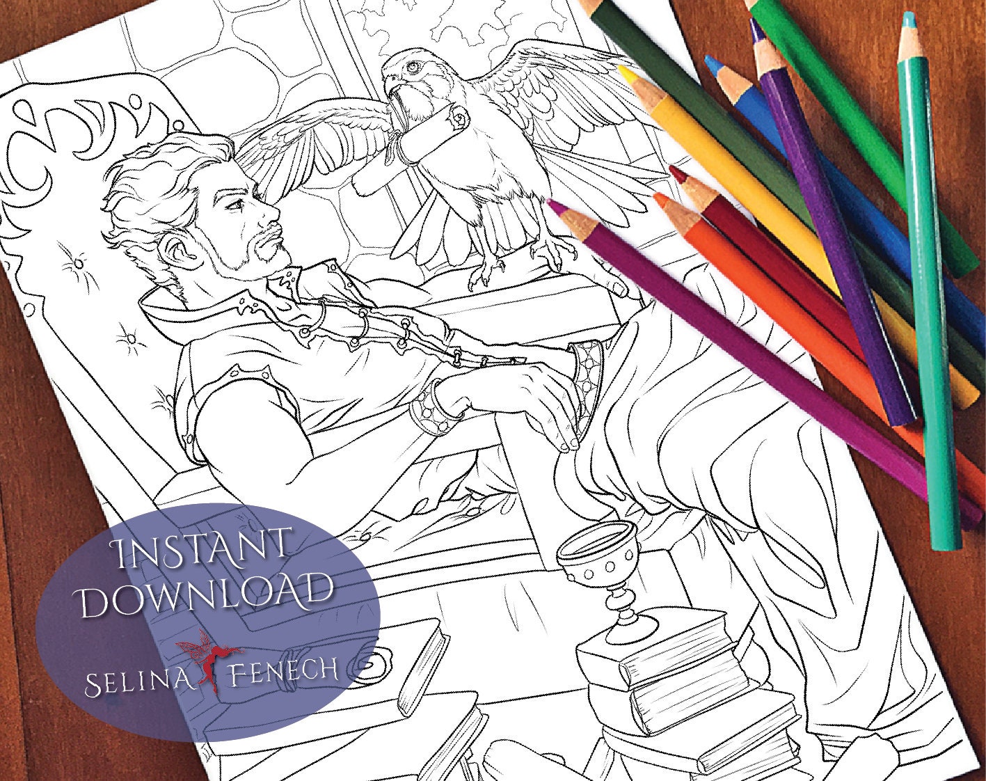 Papercraft Wild Magic Witches and Wizards Coloring Collection Coloring ...