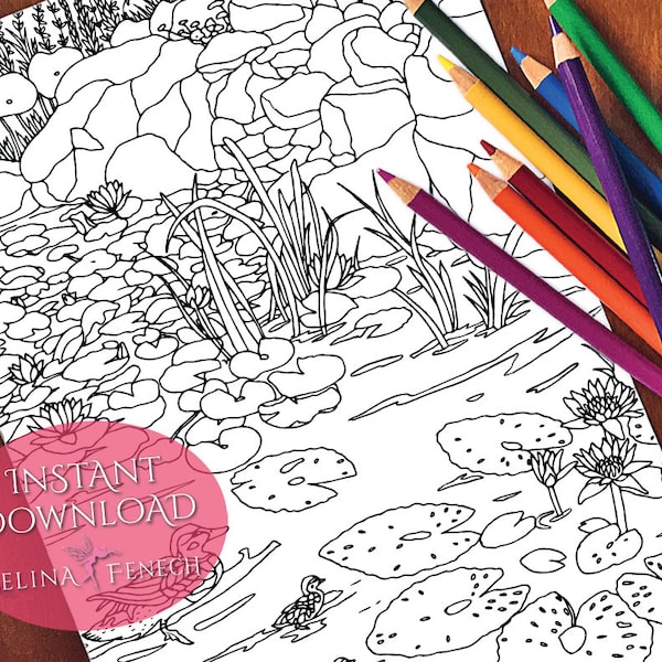 Digi Coloring Page - Etsy