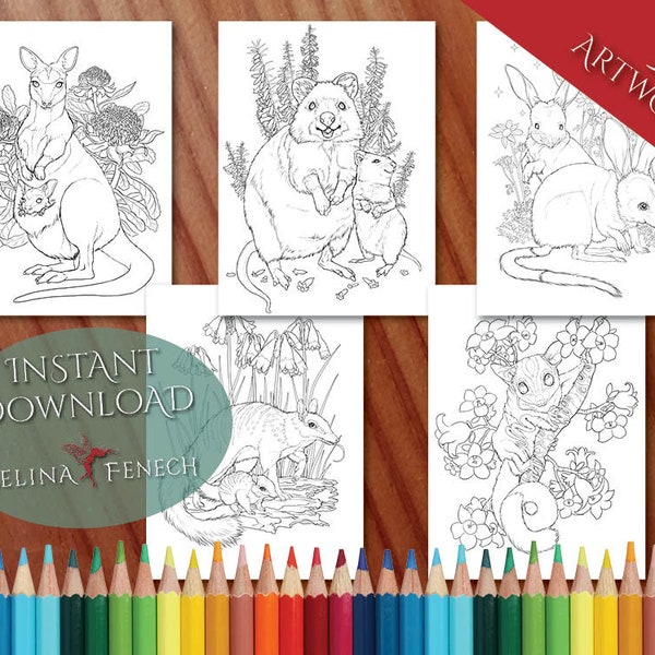 Furry Coloring Page - Etsy Australia
